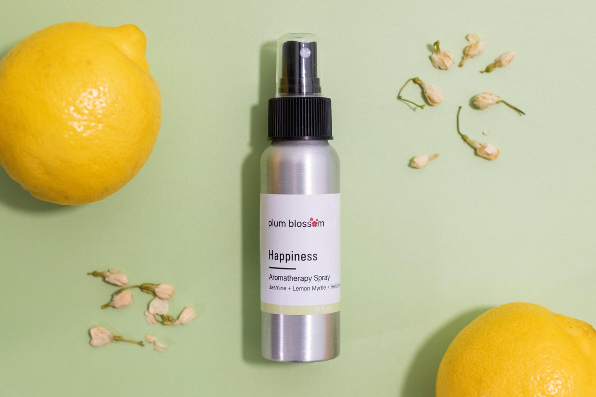 HAPPINESS Aromatherapy Body Spray – Plum Blossom Apothecary